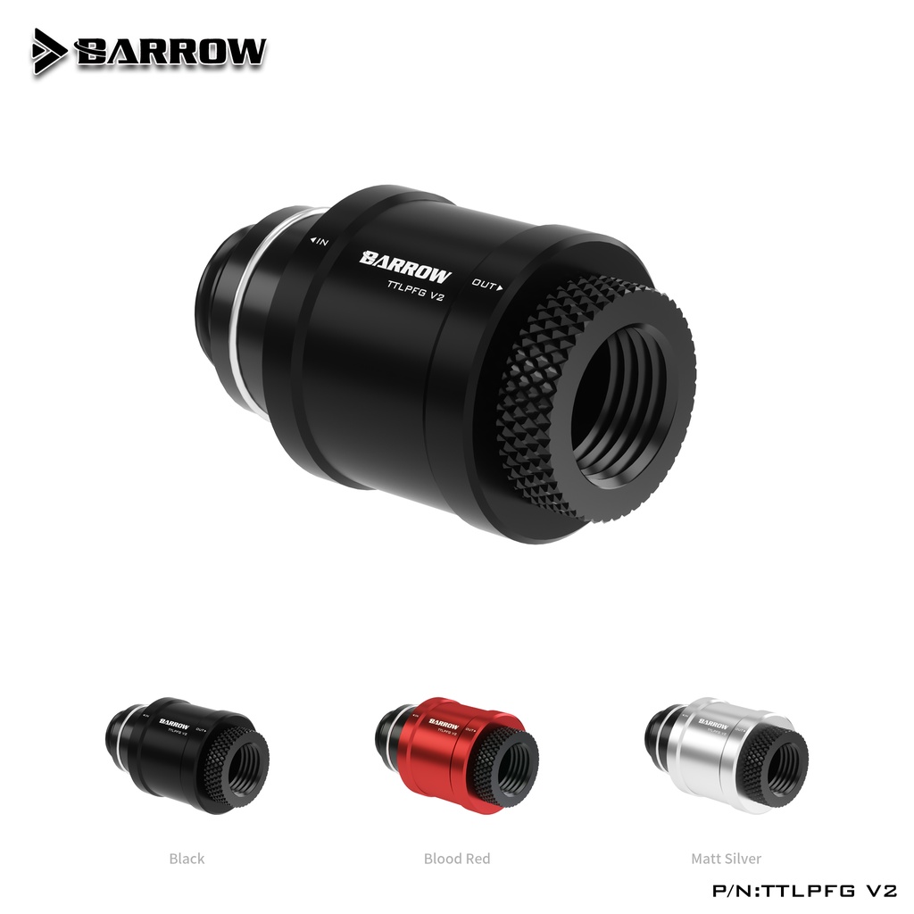 Barrow G1/4" Hand Flat Push Stop Valve Fitting Male to Female Water ...