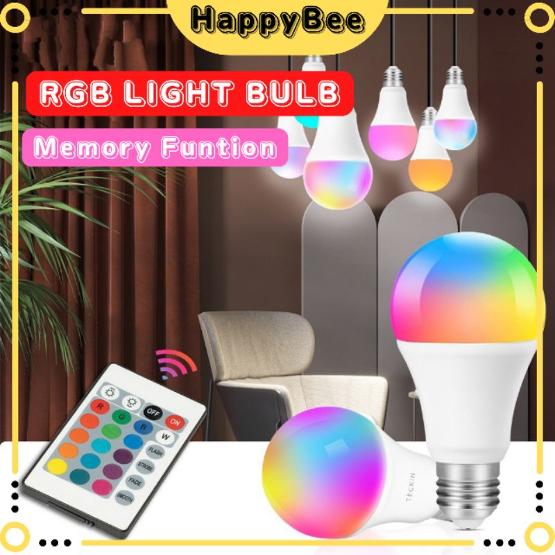 E27 LED Bulbs Dimmable Color Changing RGB Magic LED Bulb 3W 5W 10W 15W ...
