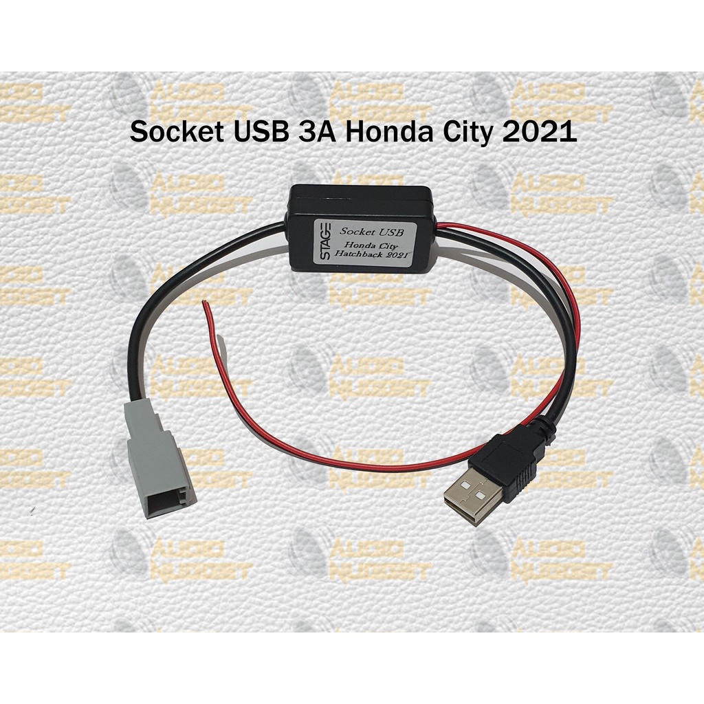 Honda HRV BRV WRV City Hatchback 3 Ampere USB cable Socket 2021 2022 ...