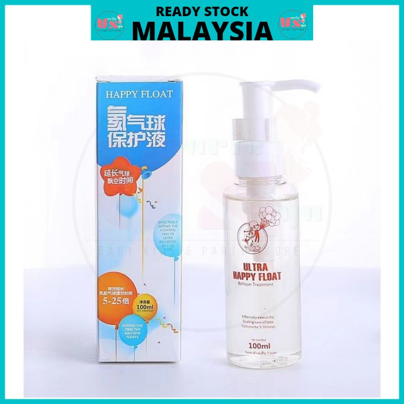 Happy Float Helium Gel 100ml Protection Liquid Extend Latex Balloon Floating | Shopee Malaysia