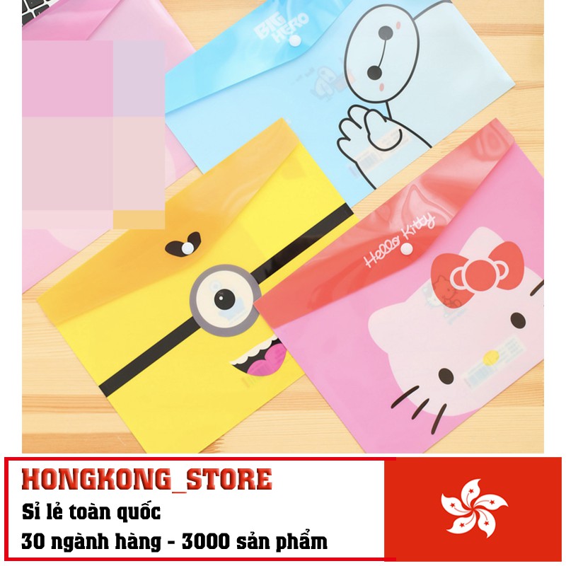Cute cartoon version of A4 paper bag - PVC A4 document bag | Shopee ...