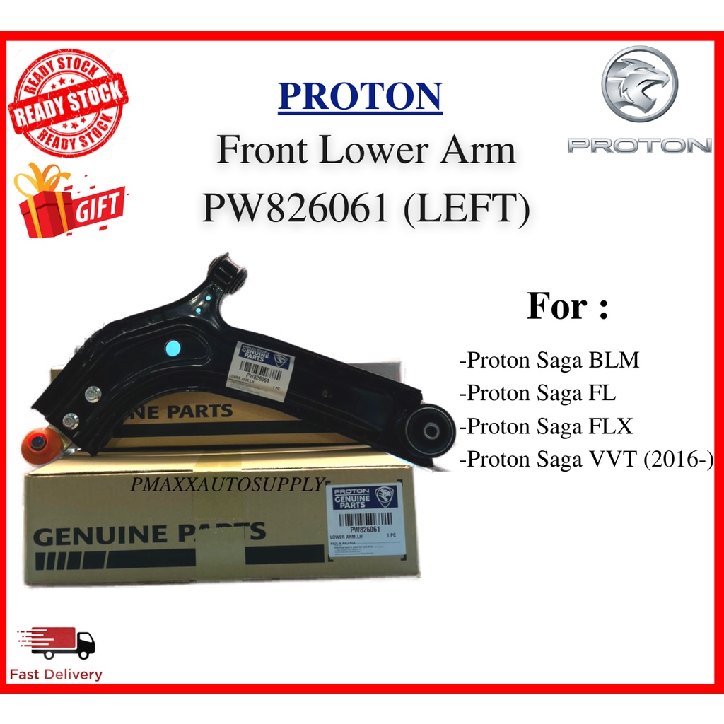 ORIGINAL PROTON SAGA FRONT LOWER ARM SUSPENSION CONTROL (PW826061 Left ...