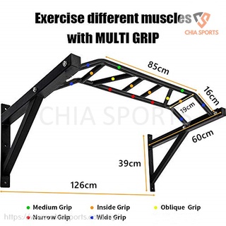 Wall mounted Multi-grip Pull-up Bar Traction Bar CF Rack Pull up system ...