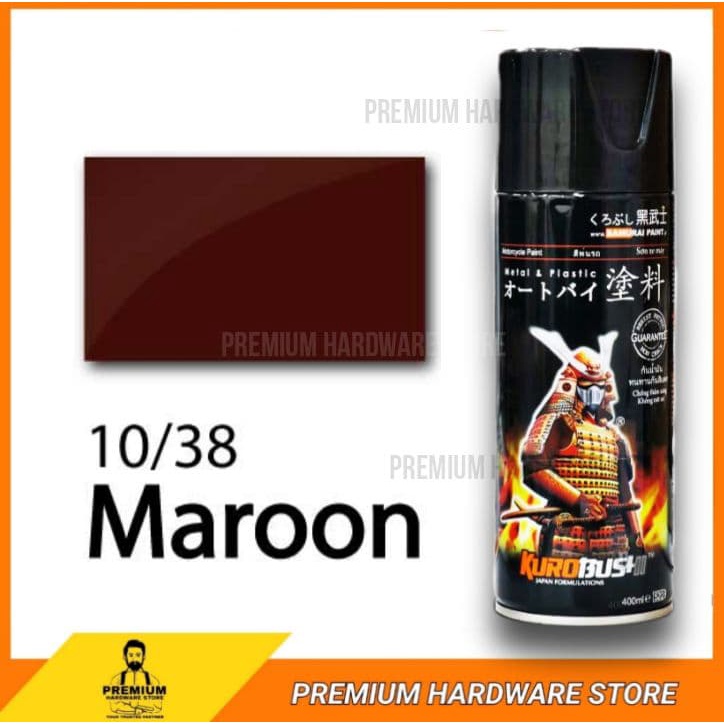Samurai 10 Maroon Standard Spray 400ml | Shopee Malaysia