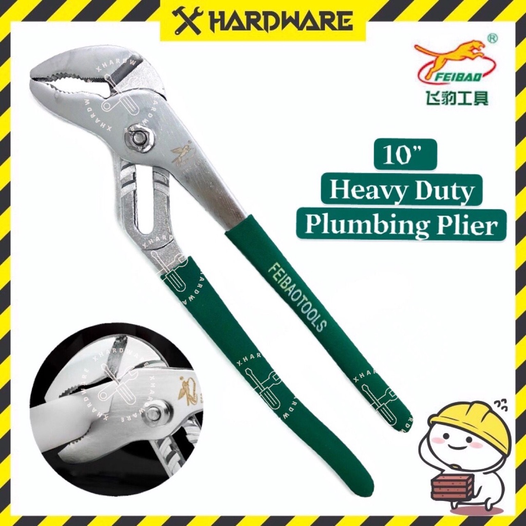 10" 250mm Feibao Heavy Duty Plumbing Plier/Multipurpose Spanner Plier ...