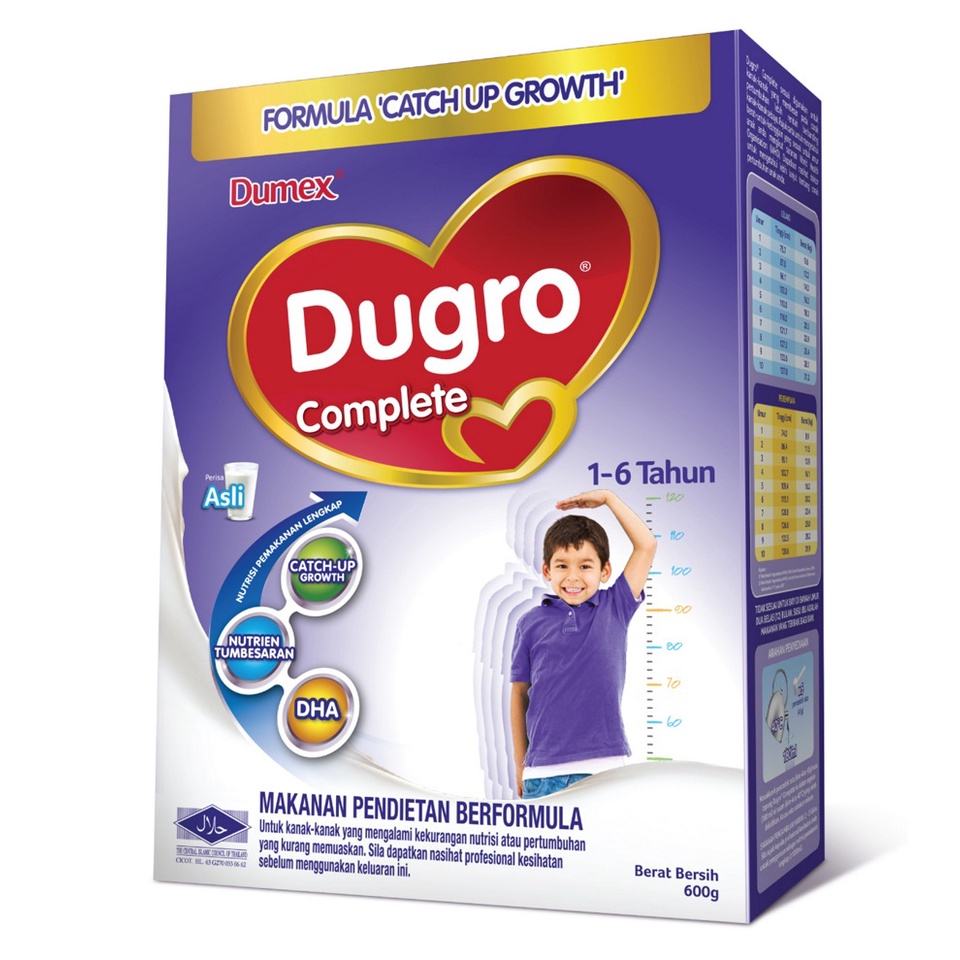 Dumex Dugro Sure or Complete Regular Original 1 Year - 6 Years (600g ...