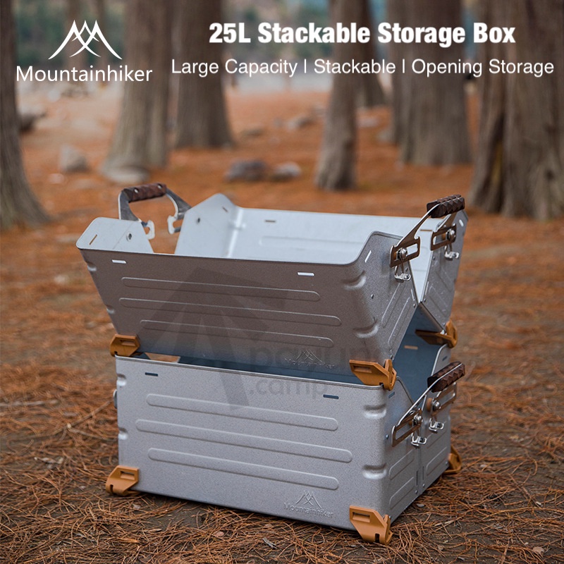 MOUNTAINHIKER 25L Stackable Storage Box Multilevel Design Large Size ...