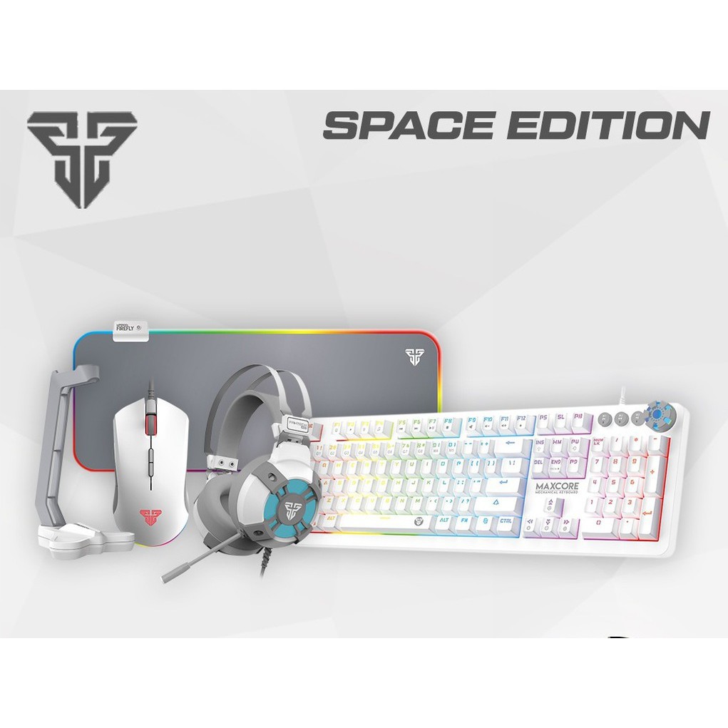 Fantech Gaming computer & Accessories Space Edition White colour Bundle ...
