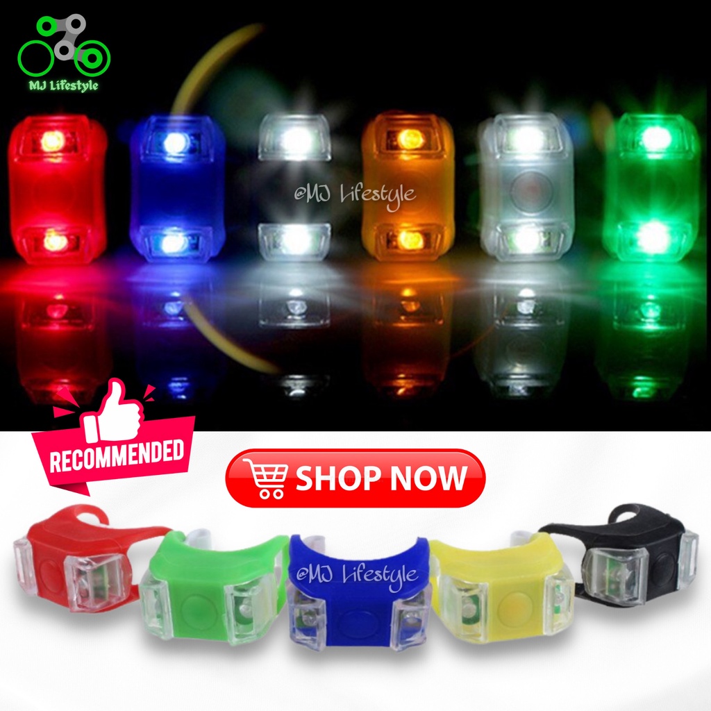 🔥[1Pcs] High Quality Bicycle Silicone LED Light 3 Mode Cycling Safety ...