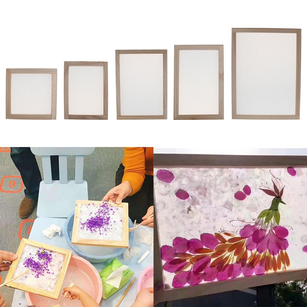 [AlmenclafdMY] Traditional Wooden Paper Making Mould Frame Screen for ...