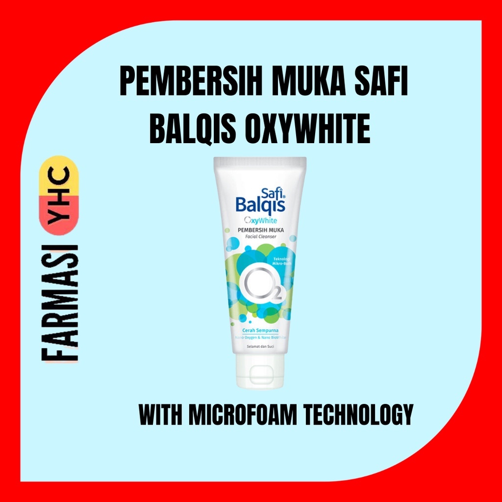 PEMBERSIH MUKA SAFI BALQIS OXYWHITE 125g | Shopee Malaysia