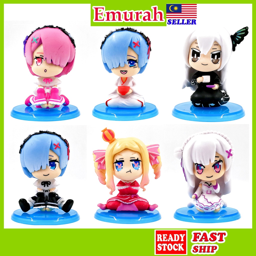 Rem & Ram Figure 8cm Re:Zero - Starting Life in Another World Action ...