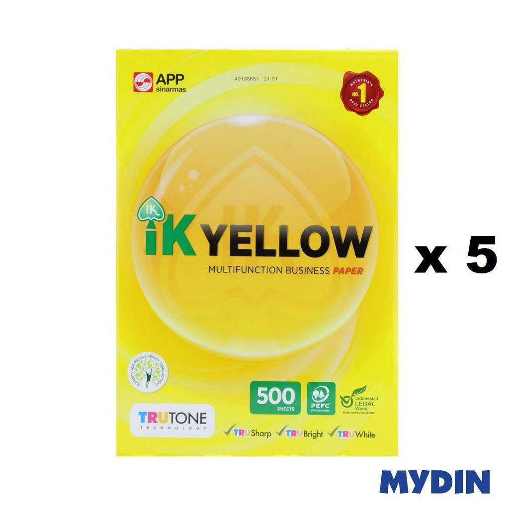 IK Yellow Copier Paper A4 (5 x 70gsm x 500's) | Shopee Malaysia