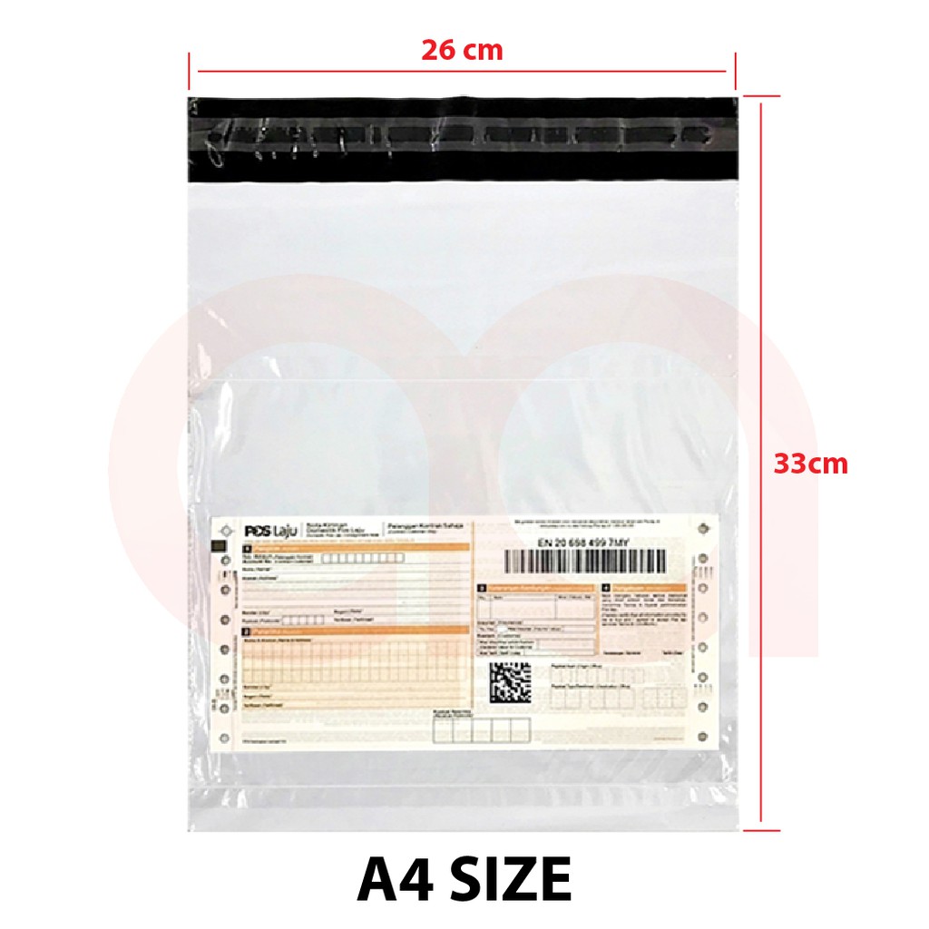 100pcs - A3 (30*45cm) /A4(26*33cm)WITH POCKET Courier Bag Courier Flyer ...