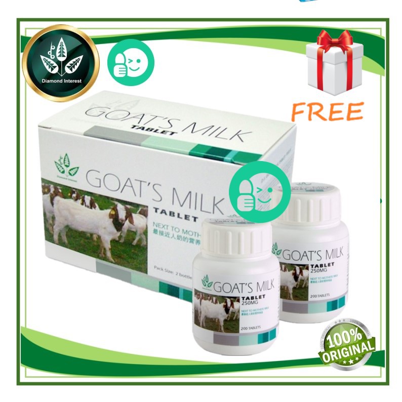 Goat's Milk Tablet 400'S/200'S [Diamond Interest] EXP:Jun 2027 | Shopee ...