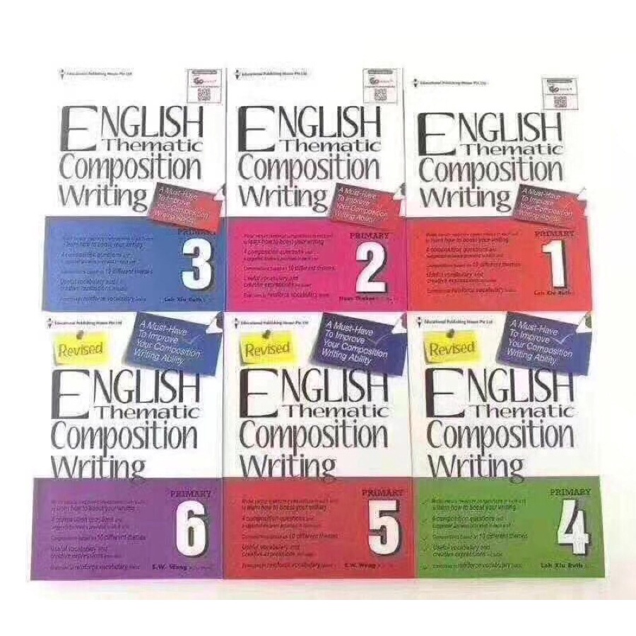English Thematic Composition Writing Level 1 -6 WORKBOOKS (6 BOOKS ...