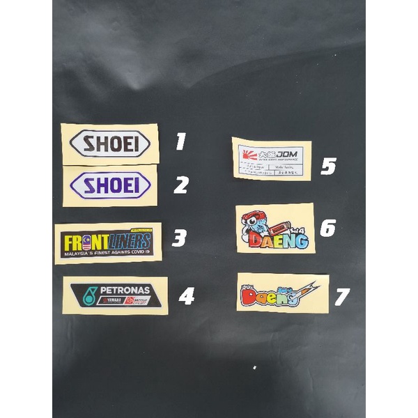 Sticker Car&Motor/Reflective/SHOEI/FRONTLINERS/PETRONAS/JDM/DAENG ...