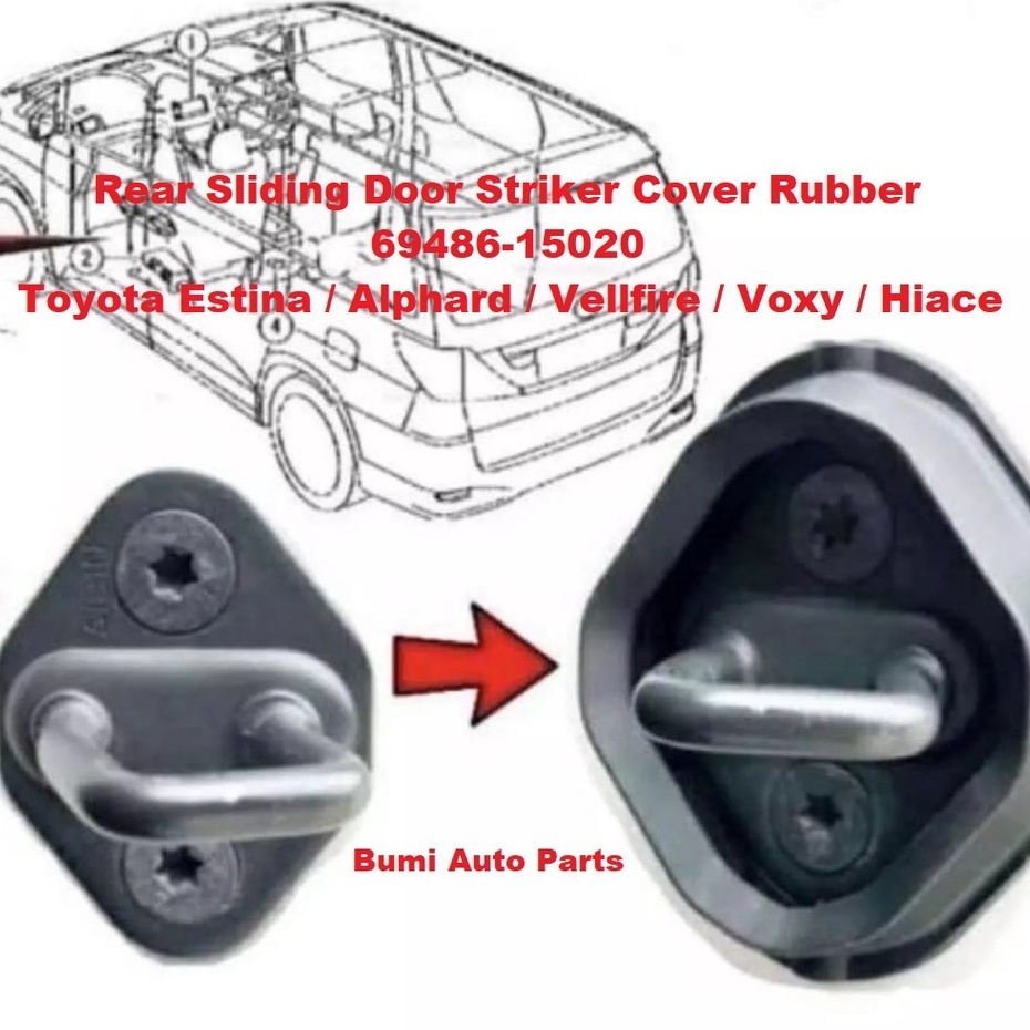 Toyota Estima / Alphard / Vellfire / Voxy / Hiace Rear Sliding Door ...