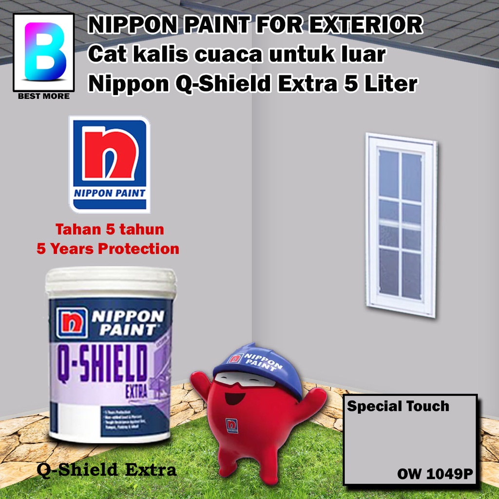 Nippon Paint Q-Shield Extra Exterior Collection 5 Liter Special Touch ...