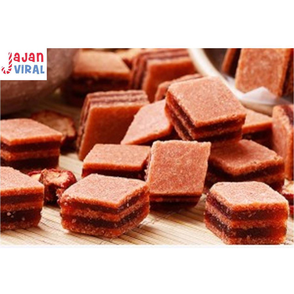 HAW FLAKES JELLY ASAM GAMBIH CUBE (1KG) JAJAN VIRAL | Shopee Malaysia