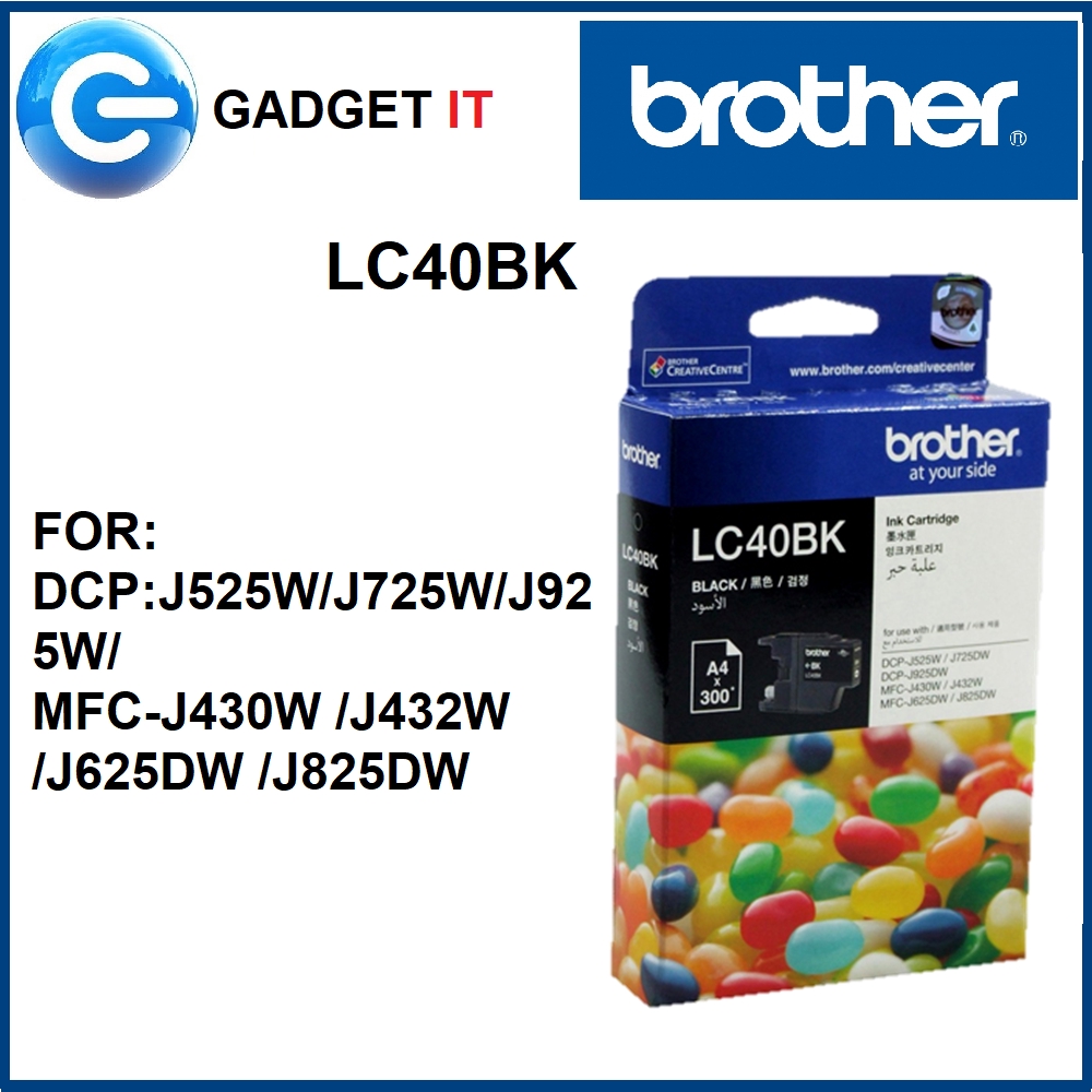 BROTHER LC-40 BLACK CARTRIDGE (LC40BK)(LC-40BK) | Shopee Malaysia