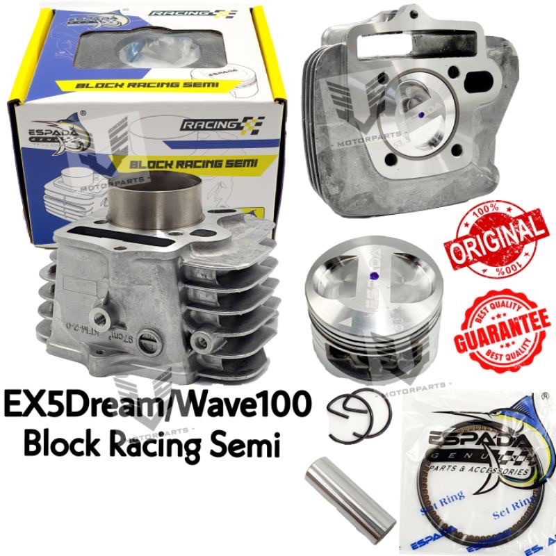 Honda EX5 Dream Wave100 Espada Racing Engine Cylinder Block Semi 54mm ...