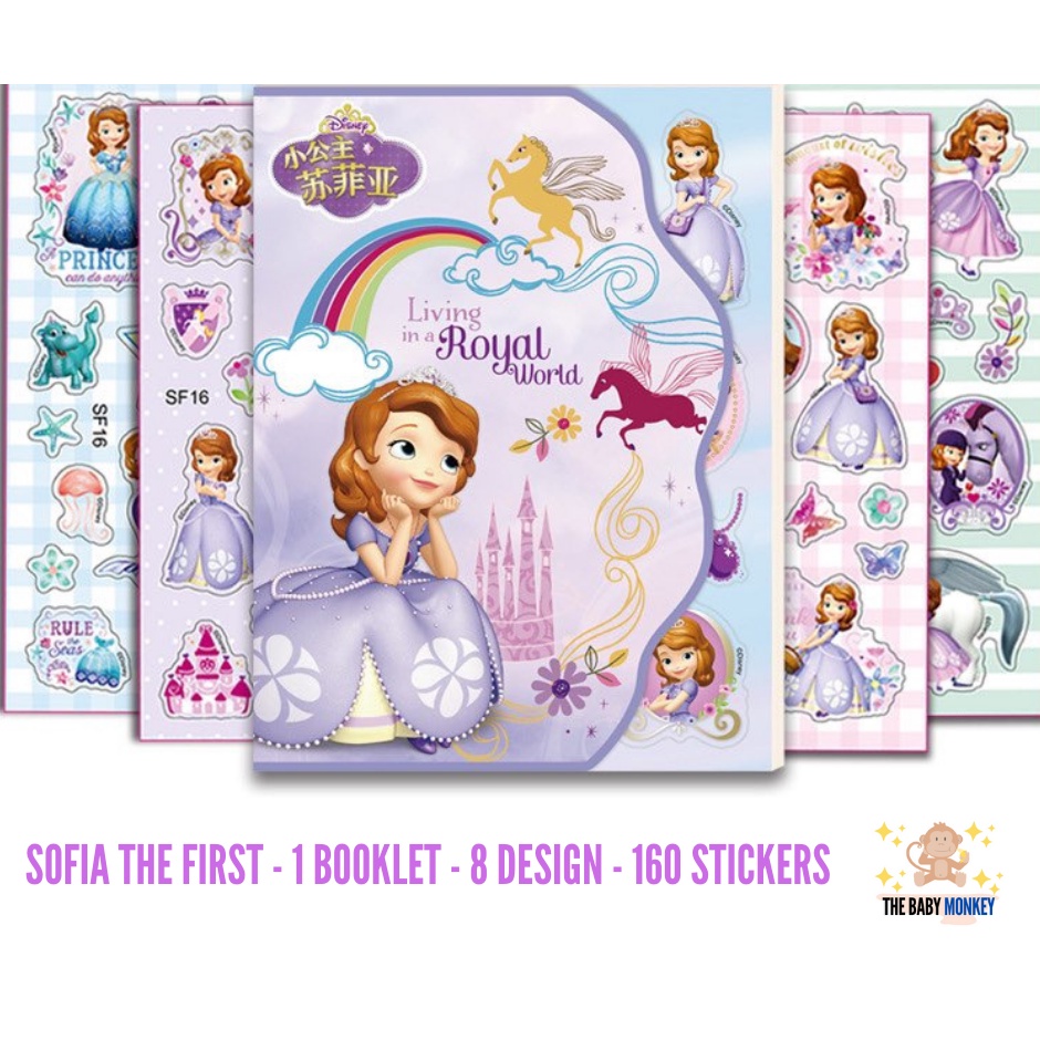 Cartoon Sticker Book Disney Frozen Princess Elsa Anna Mickey Mouse ...