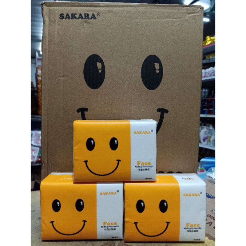 Sakara 4-layer super tough smiley face paper box (box of 30 packs x272 ...