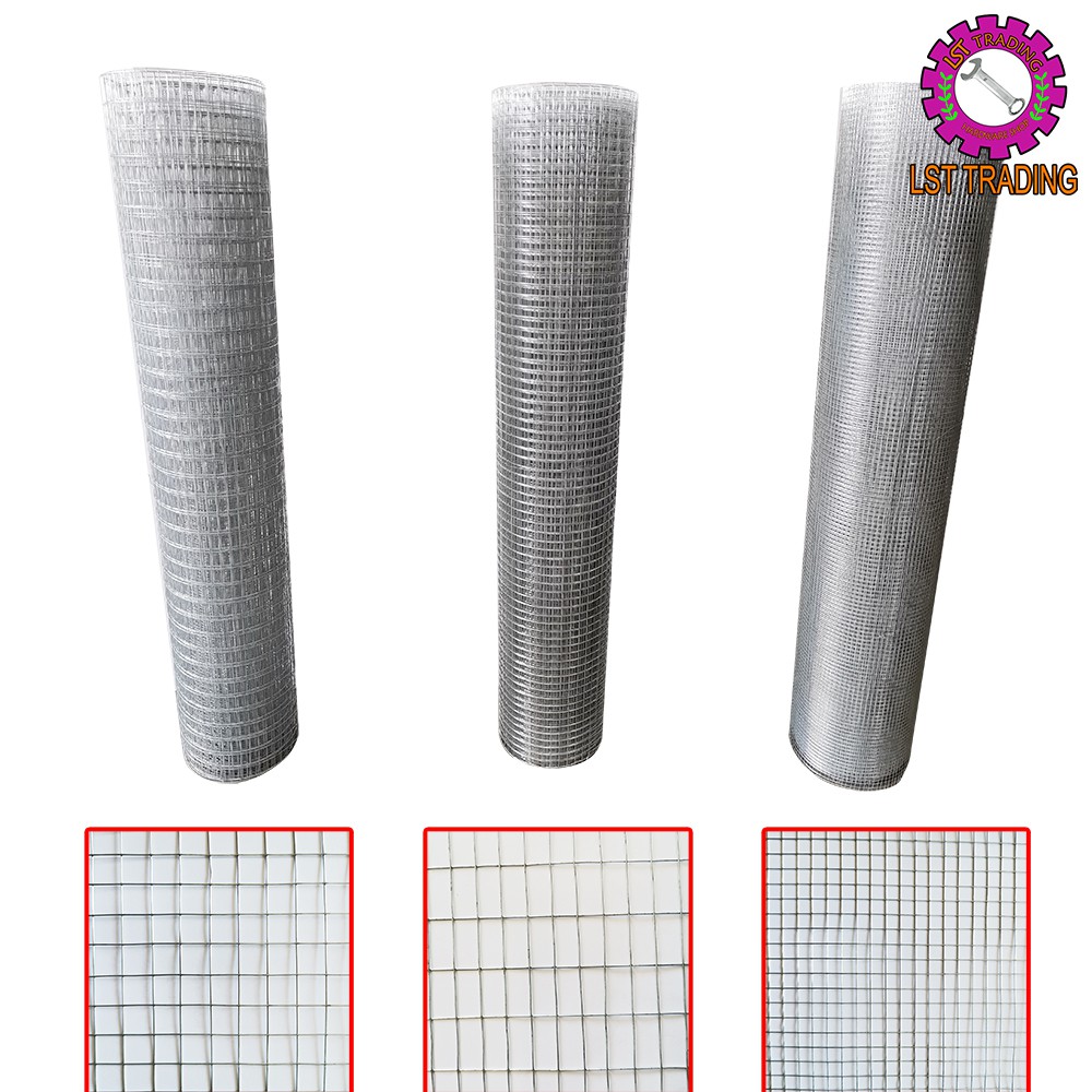 [READY STOCKS] GALVANISED WELDED MESH 19# 3 FEET WIDTH / WIRE MESH ...