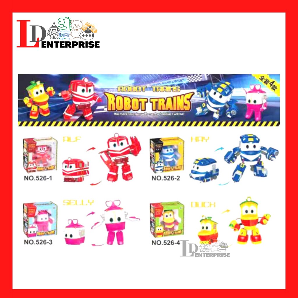 [LD]Robot Trains Transformation Anime Figures PVC RT Kay Alf Duck Selly ...