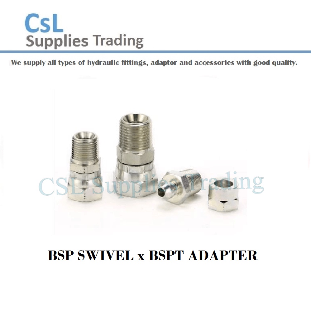 Ca Bsp Female Swivel x Bspt Connecter Hydraulic Adapter | Shopee Malaysia