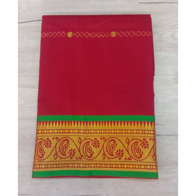 PRAYERS SAMI SILK SAREE 5.5 METER WITH GOLD ZARI BORDER. | Shopee Malaysia