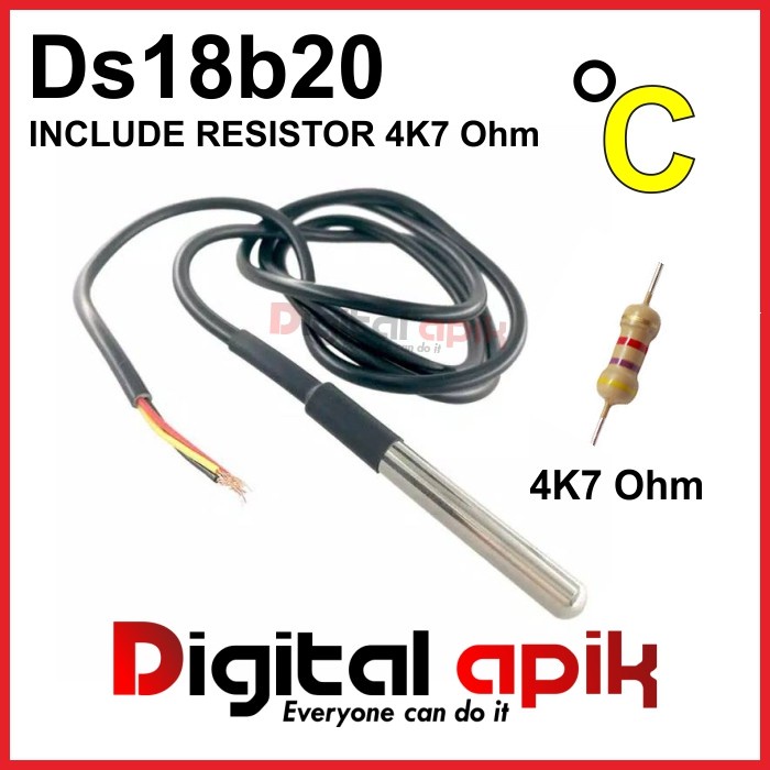 Ds18b20 Waterproof Temperature Sensor Arduino Probe Cable | Shopee Malaysia