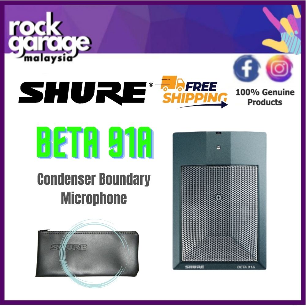 Shure BETA 91A Condenser Boundary Microphone (BETA-91A / BETA91A ) | Shopee Malaysia