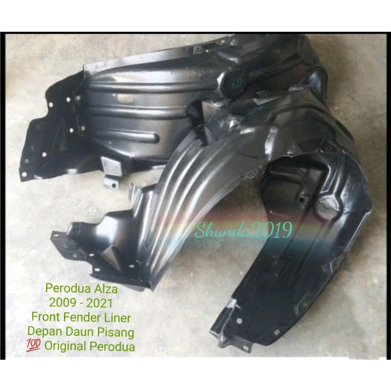 💯 Original Perodua Alza 2009-2021 Front Fender Liner (Daun Pisang Depan ...