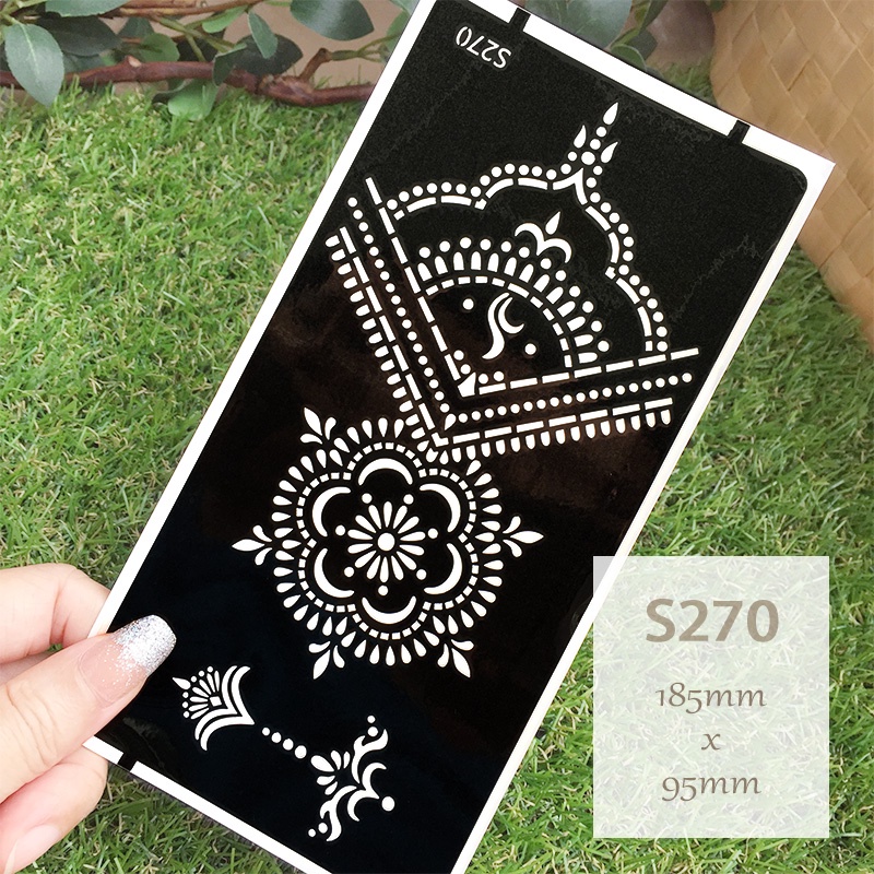 [Malaysia Stock] 24 Template Inai Pengantin Sticker Inai Henna Bride ...