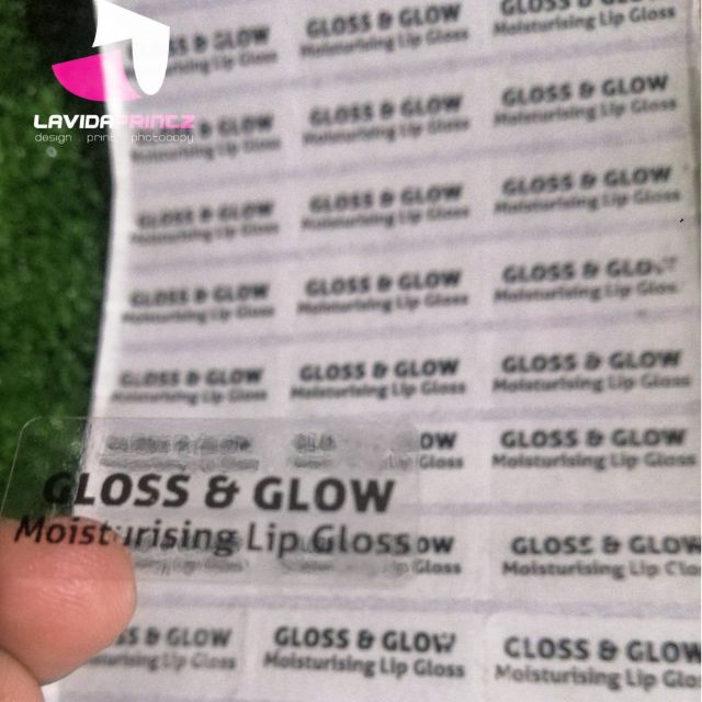 [K07] LVD NAME STICKER WATERPROOF ~ Transparent Sticker Kalis Air ...