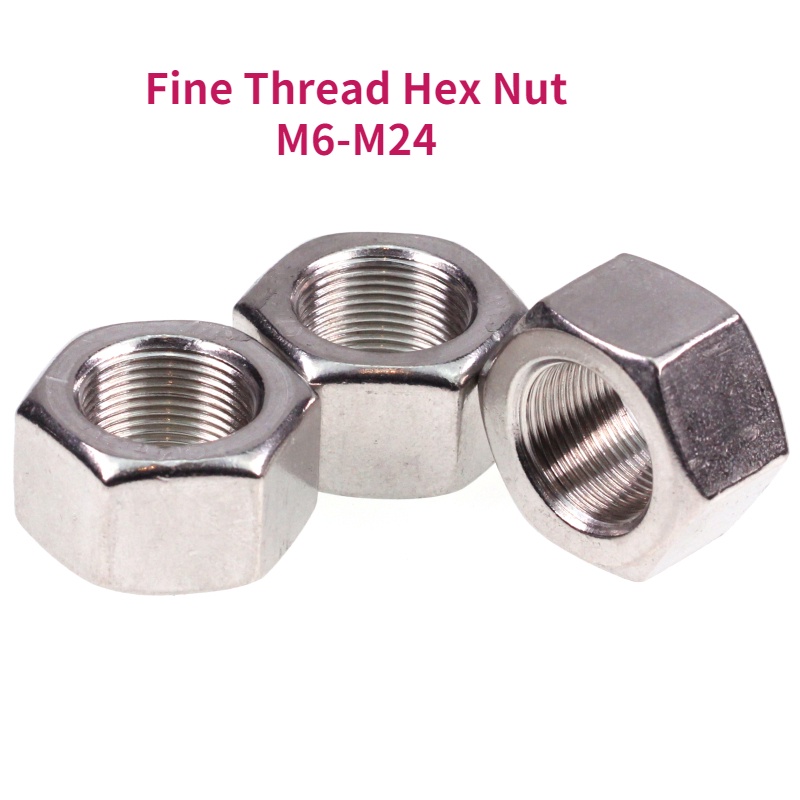 Fine Thread Hex Nuts 304 A2 Stainless Nut M6 M8 M10 M12 M14 M16 M18 M20 ...