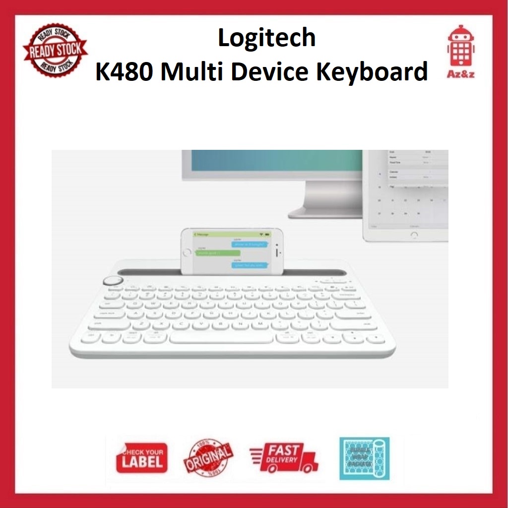 Logitech K480 Bluetooth Wireless Multi Device Keyboard | Shopee Malaysia