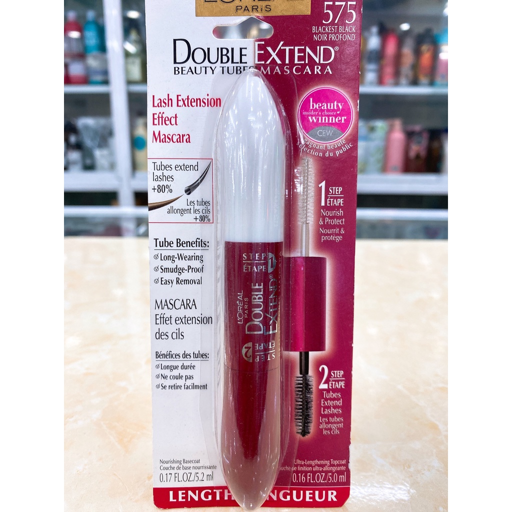 Loreal Paris Double Extend Beauty Tubes Eyelash Mascara | Shopee Malaysia