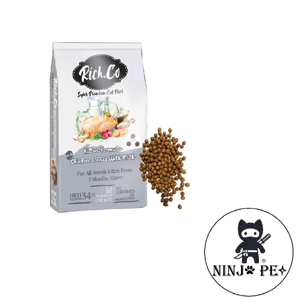 RICH CO SUPER PREMIUM CAT FOOD MAKANAN KUCING 8KG | Shopee Malaysia