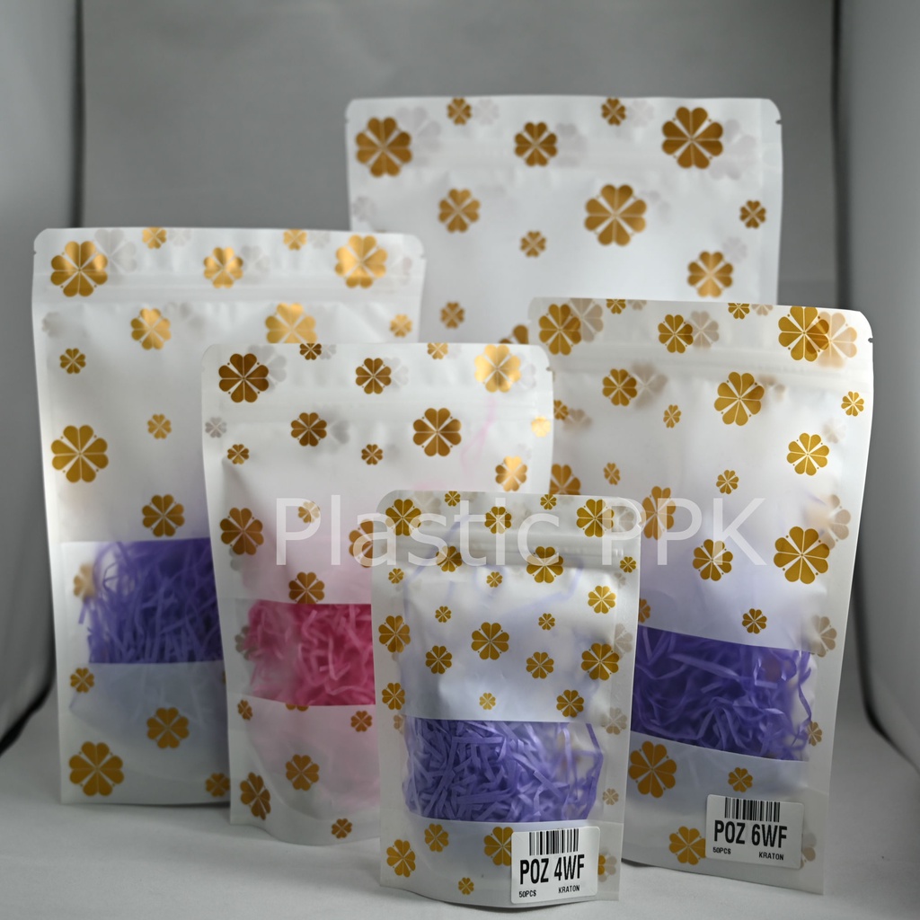Paper Bag/ZIplock Frosted Kraft paper with window/50 pcs /ziplock bag ...