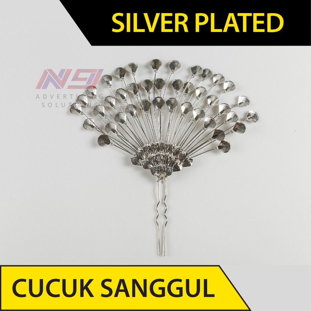 (3 Pcs) Tradisional Cucuk Sanggul Pengantin Perak Melayu Silver Plated ...