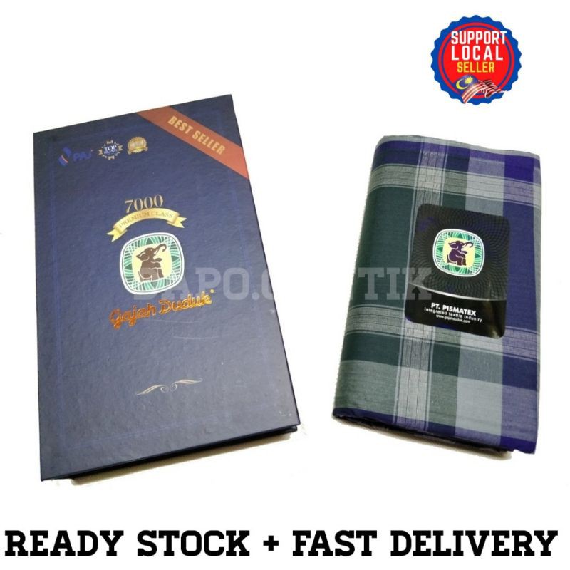 Kain Pelikat Gajah Duduk Benang 7000 Premium Edition 100% Original ...