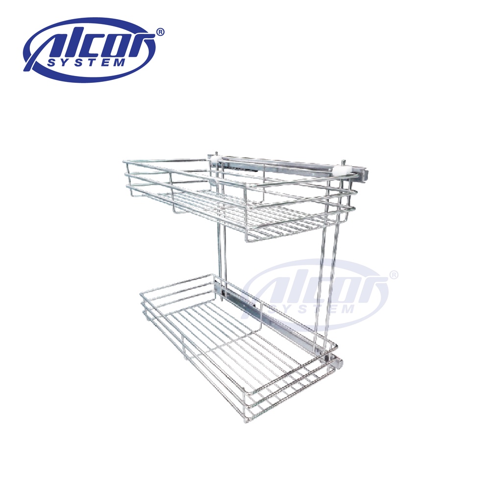 Alcor System 2 Tier Side Mounted Multi Purpose Pull Out Unit (W03.245 ...