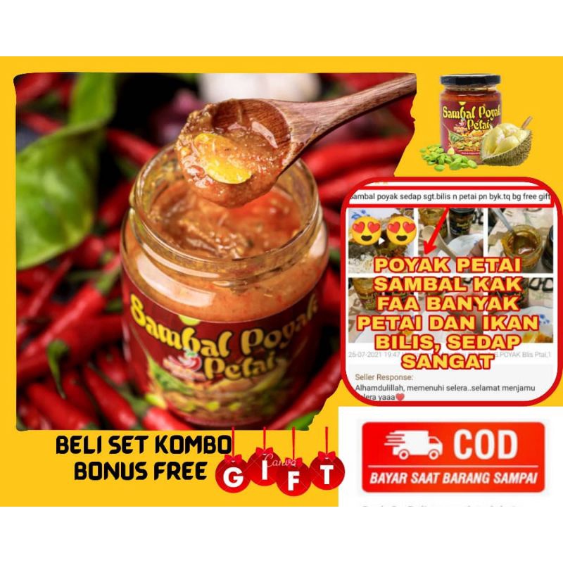 SAMBAL PALING LARIS Poyak Petai KakFaa Paduu. OMG! Sedap Pedas | Shopee ...