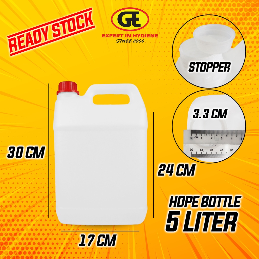 HDPE Bottle Tong Air Jerry Can Tong Drum Jerry Can PETG Bottle 4L and 5L Bekas | Shopee Malaysia