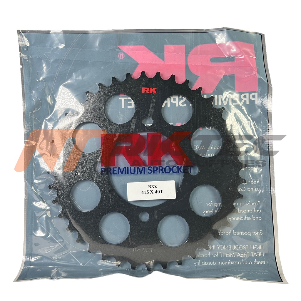 RK TAMASHII SPROCKET 415 HARDEN STEEL BLACK LC135 Y100 Y110 RXZ Y125ZR ...