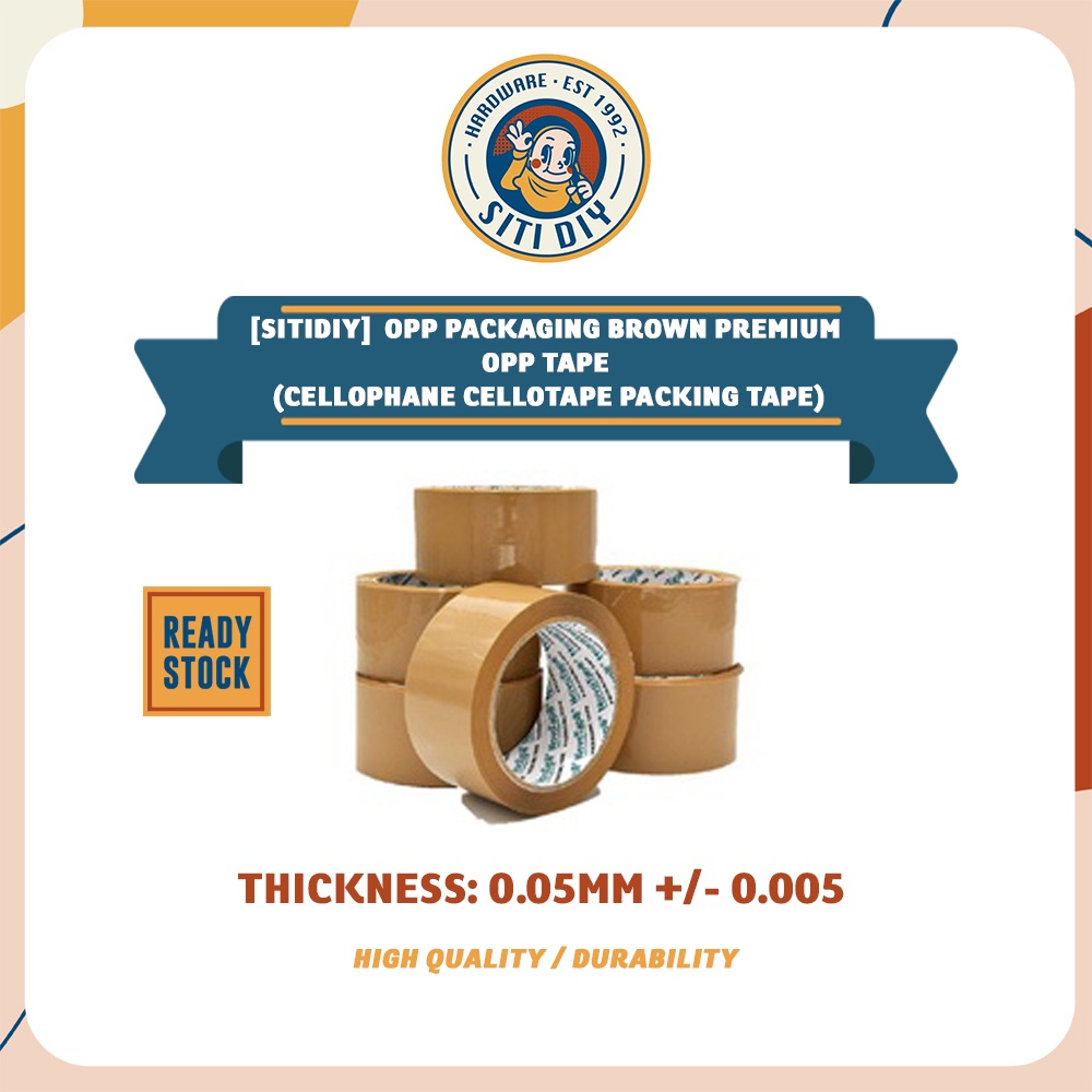 BROWN OPP Tape/Packing Tape 48MM X 50 YARDS Brown Packaging Adhesive ...