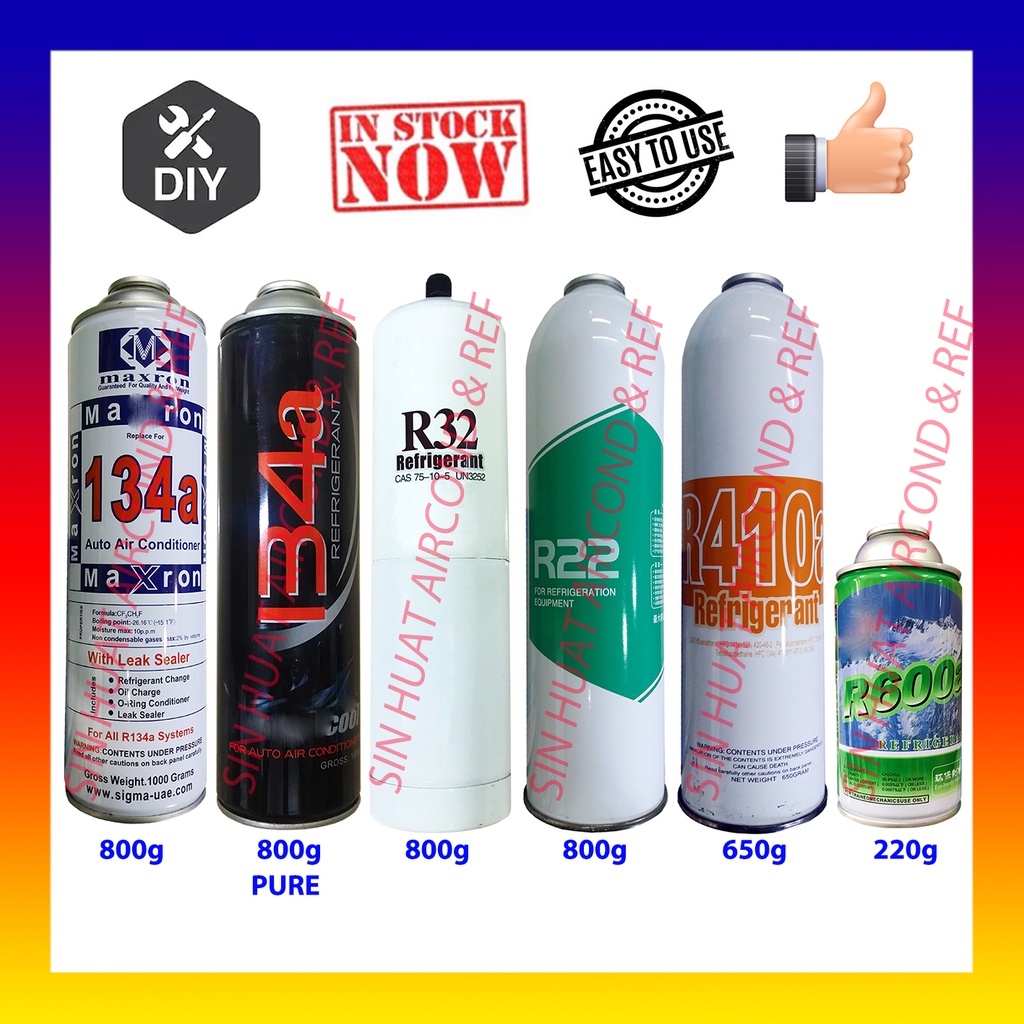 GAS R134A R32 R410 R22 R600A R404A R134 AIR CONDITIONER | Shopee Malaysia